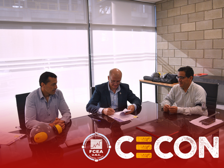Firma de Convenio entre la FCEA- UNC y Cementos Concepción – CECON S.A ...